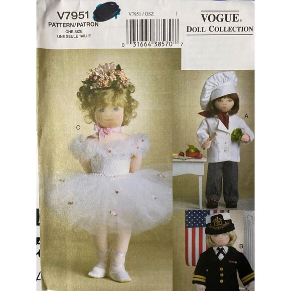 Vogue | Toys | Vogue Doll Pattern V795 Collection Sewing Craft Uncut ...